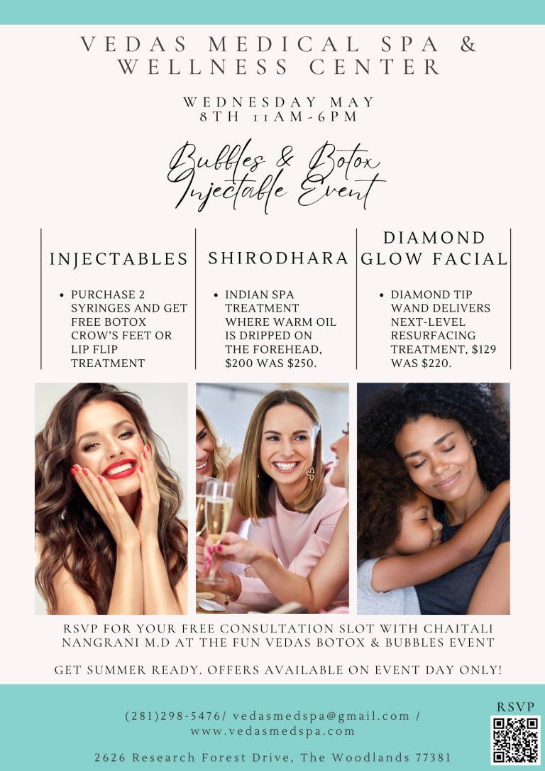 Bubbles & Botox Injectable Event - Vedas Medical Spa & Wellness ...